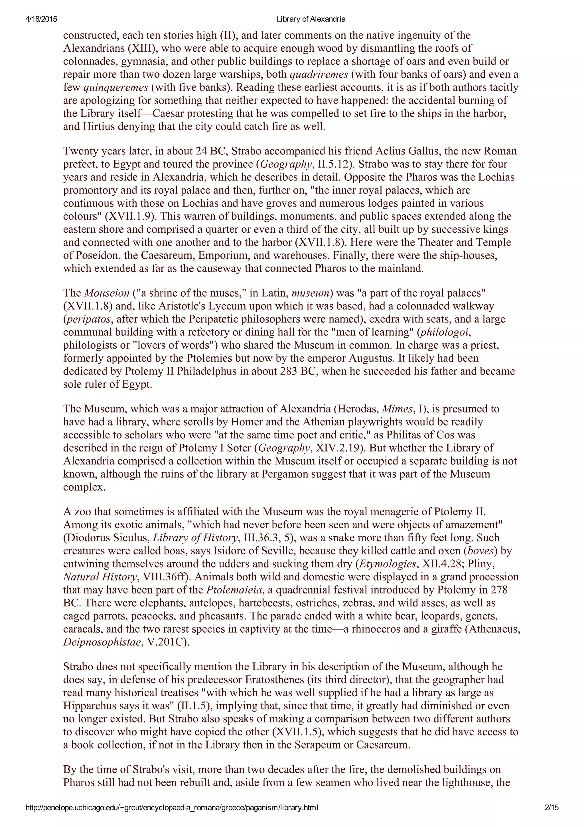 Library of alexandria | PDF