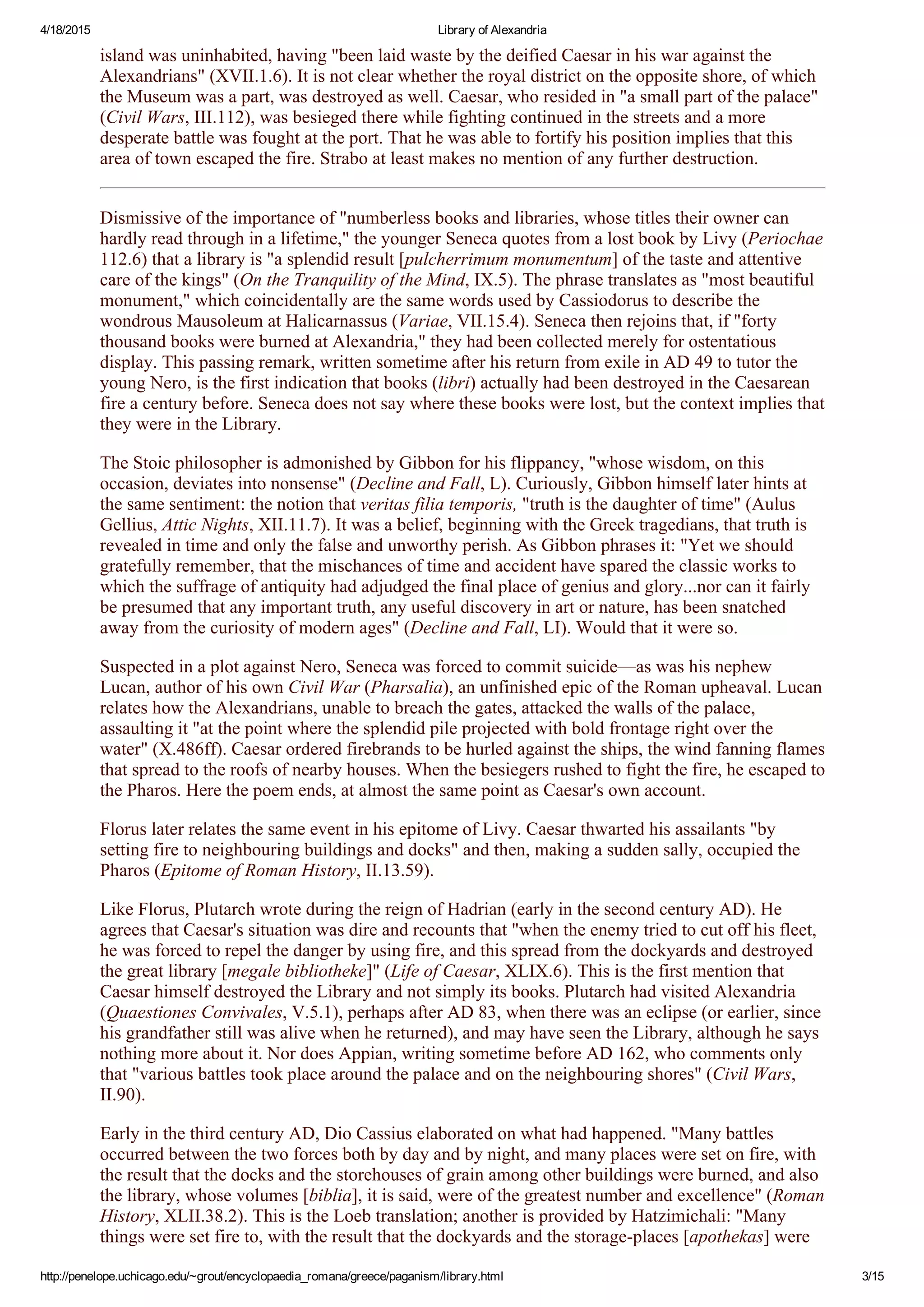 Library of alexandria | PDF