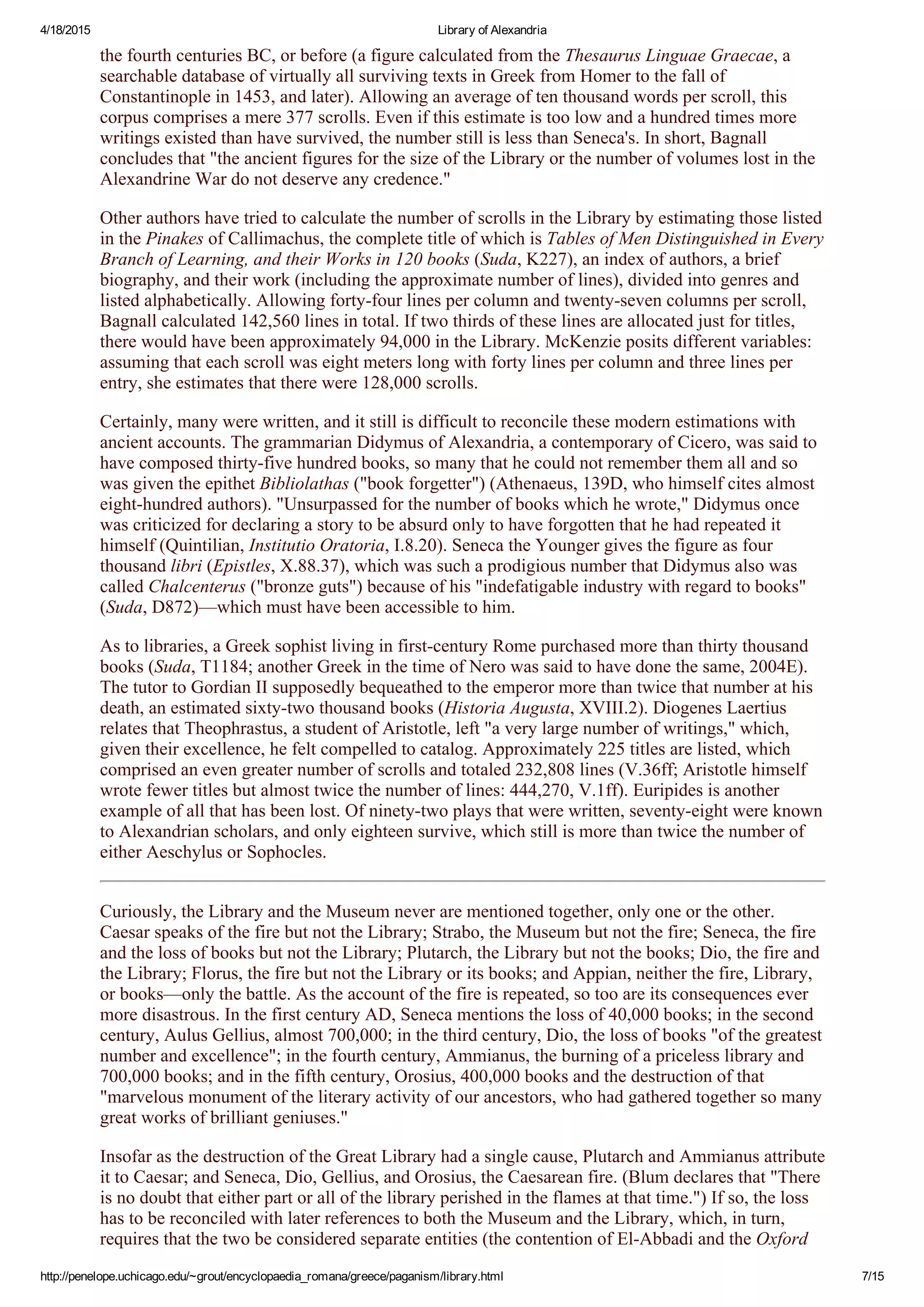 Library of alexandria | PDF