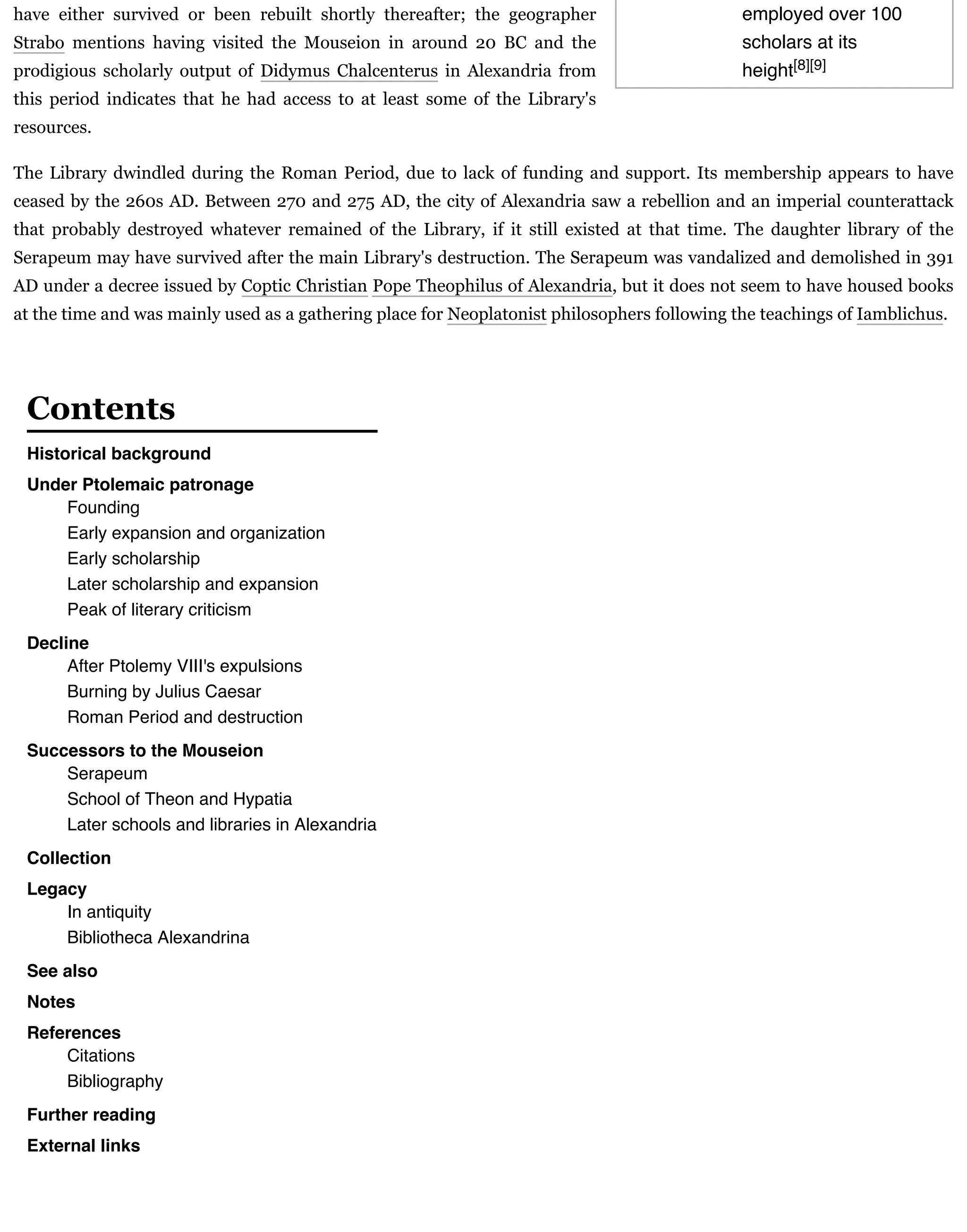 Library of alexandria wikipedia | PDF