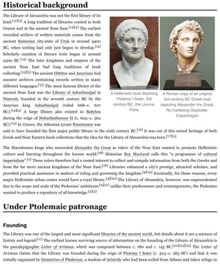 Library of alexandria wikipedia | PDF | Religion & Spirituality