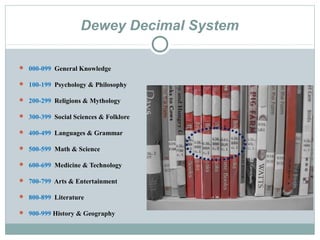 Categorization: Library of Congress Classification System | PPT