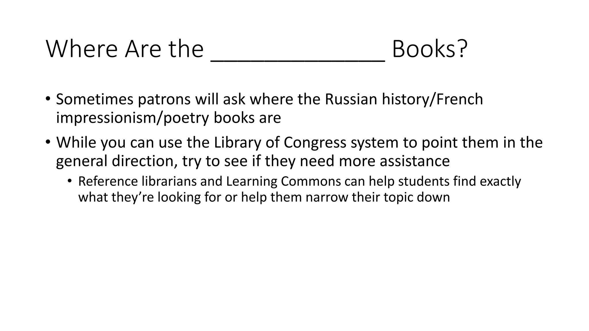 Library of Congress Classification | PPTX