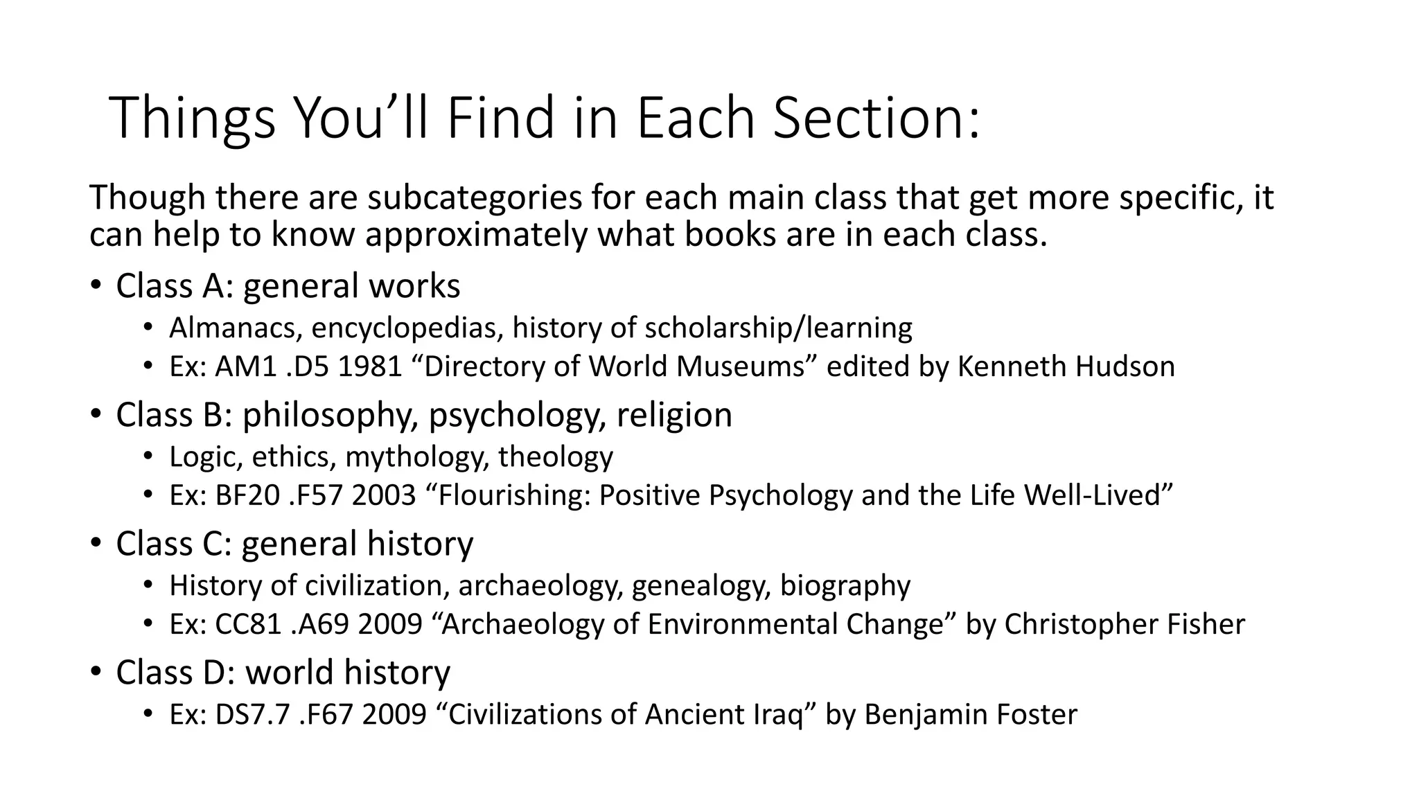 Library of Congress Classification | PPTX