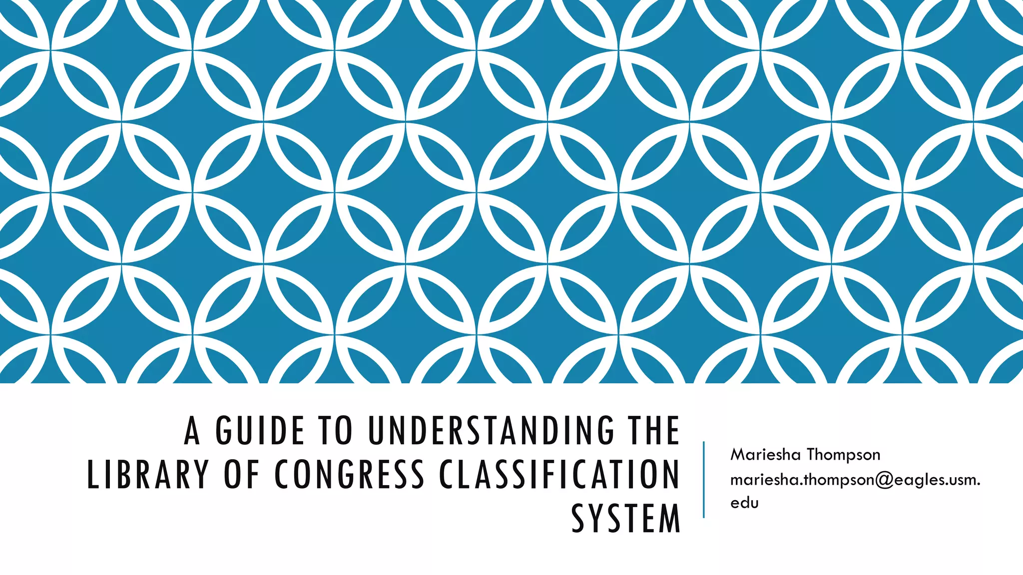 Library of congress classification system | PDF