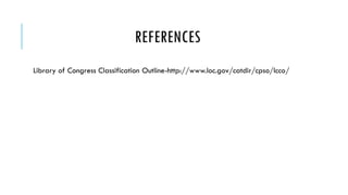 Library of congress classification system | PDF