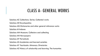 Library of congress classification system | PDF