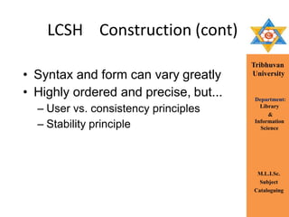 Library of congress subject heading | PPTX