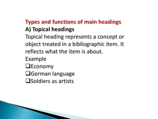 Library of congress subject heading7 | PPT