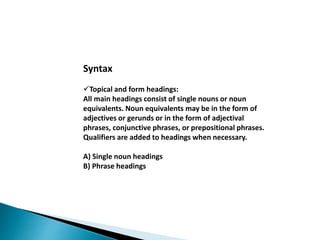 Library of congress subject heading7 | PPT