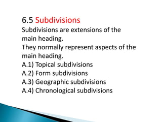 Library of congress subject heading7 | PPT