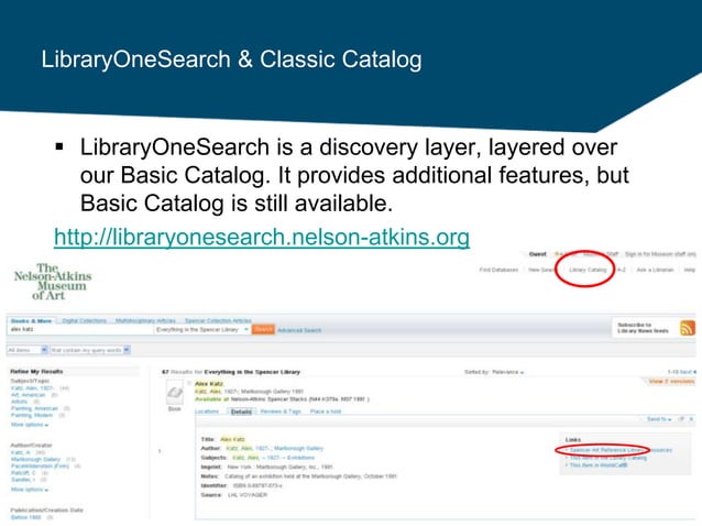 Library onesearch launch1 | PPT