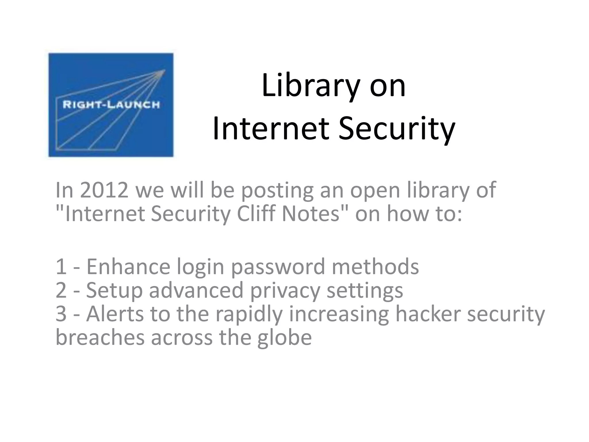 Library on internet security | PPTX