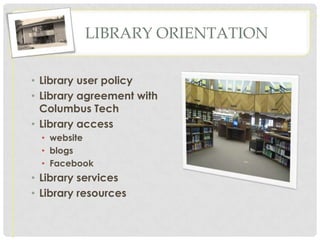 Library orientation | PPT