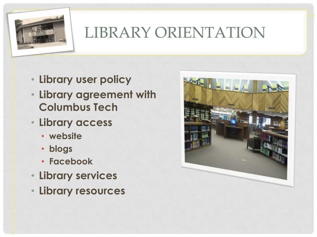 Library orientation | PPT