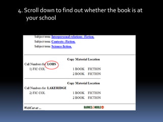 Library orientation, LOHS | PPTX