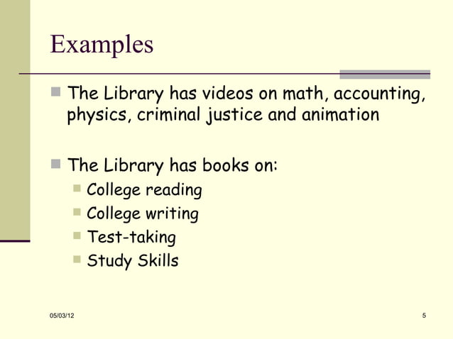 Library Orientation | PPT