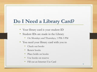 Library orientation | PPT