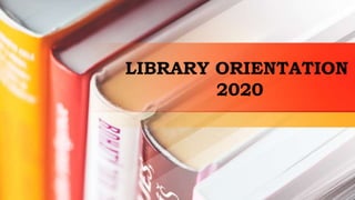 Library orientation for students | PPTX