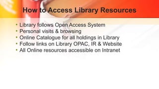 Library orientation for students | PPT