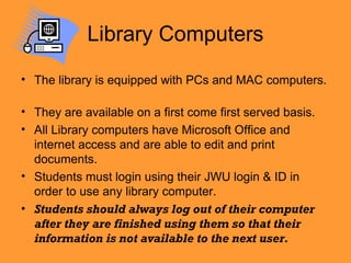 Library orientation general information and procedures.pptx