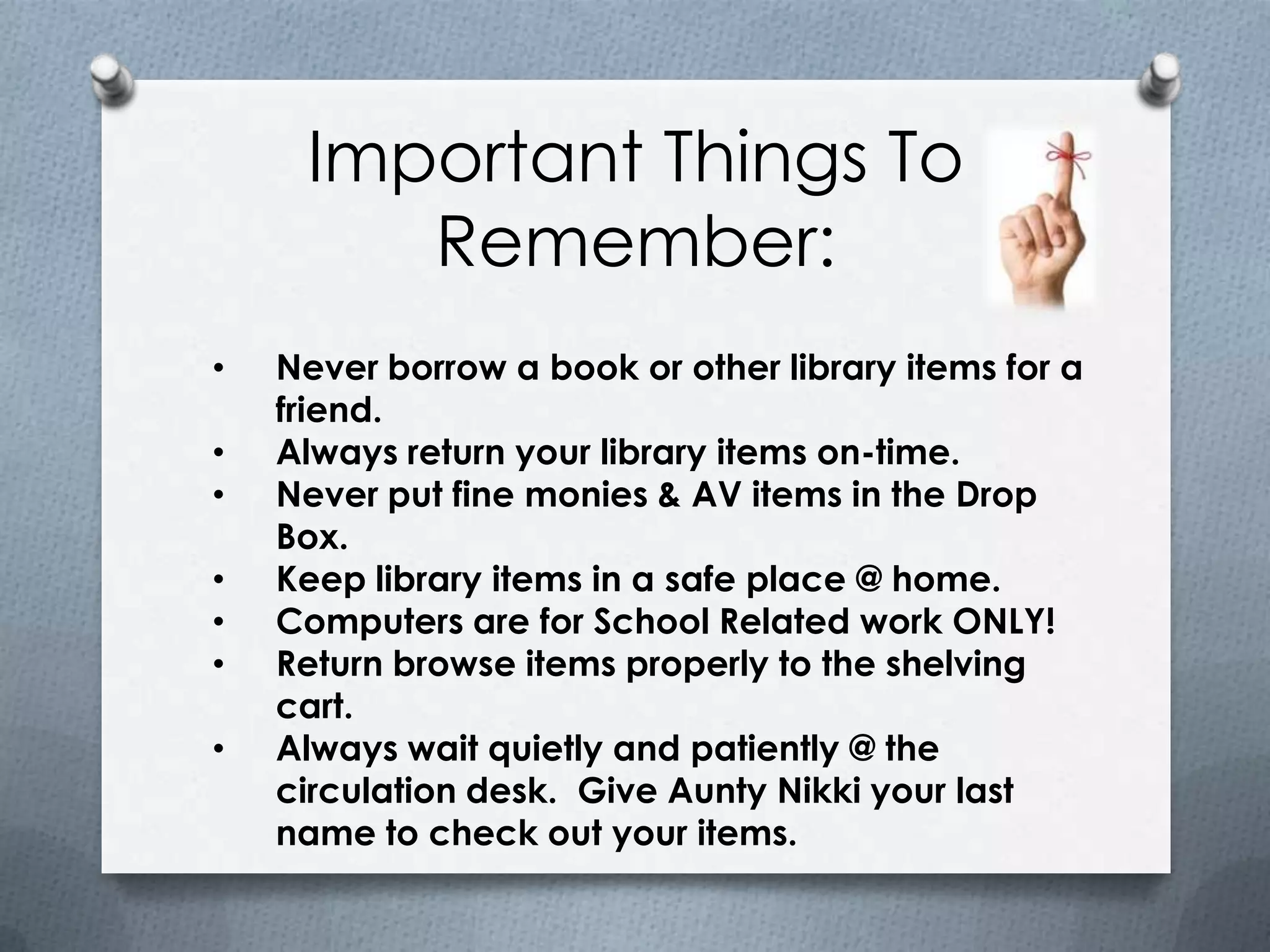 Library orientation | PPT