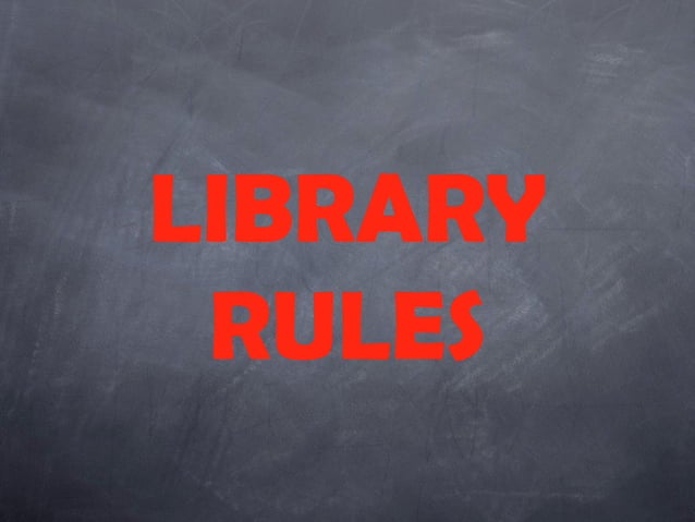 Library orientation power point | PPT