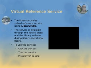 Library Orientation (ORI101 and ORI105) | PPTX