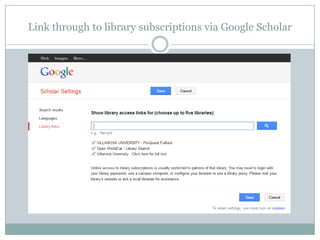 Library orientation vsb fellows | PPTX