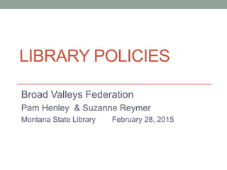 Library policies | PPT