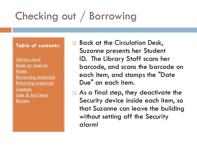 Library policies and procedures