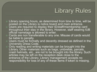 Library policies | PPT