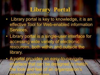 Library portal by Gaurav Boudh | PPT