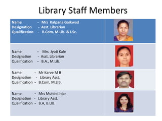 AISSMS COE LIBRARY - PPT FOR NACC Visit | PPT