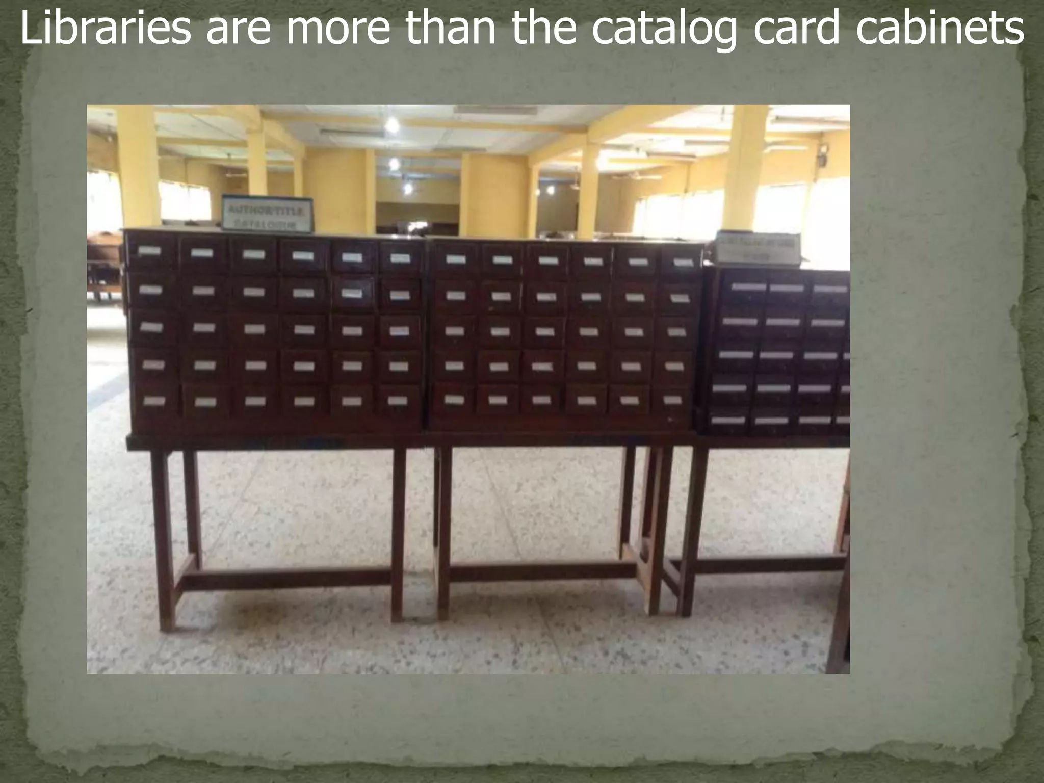 A LIBRARY IS MORE THAN YOUR DEFINITION AND DESCRIPTION BY OLUSHEUN ...