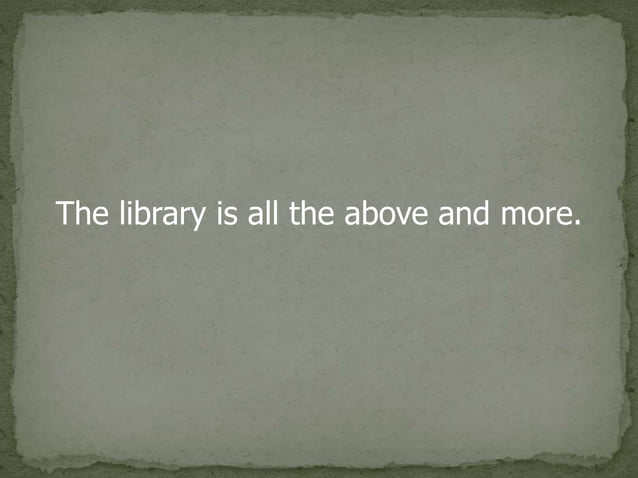A LIBRARY IS MORE THAN YOUR DEFINITION AND DESCRIPTION BY OLUSHEUN ...
