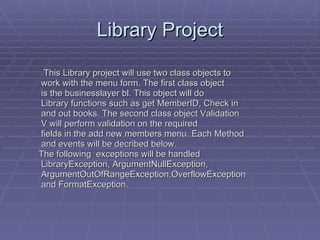 Library Project Phase 1 | PPT