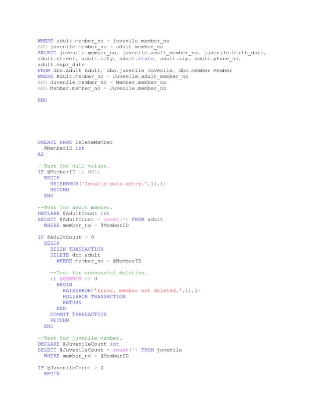 Library Project Stored Procs | PDF