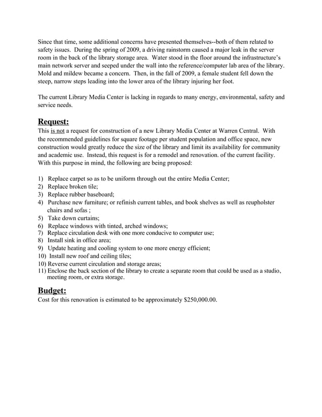 Library Proposal | PDF