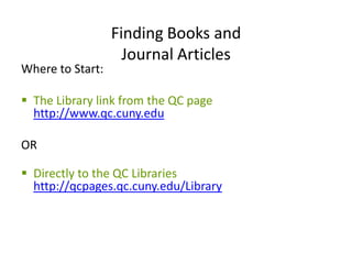 Library Research | PPTX