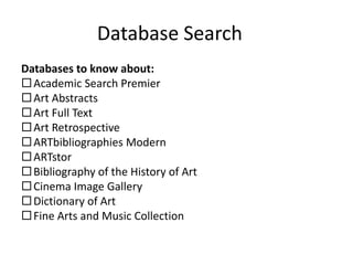 Library Research | PPTX