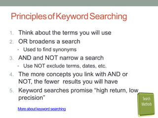 Library research methods | PPTX