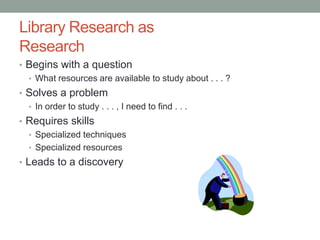 Library research methods | PPTX