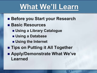Library research skills slideshare version-classroomedition | PPTX