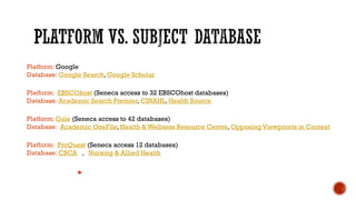 Scholarly Research: Healthcare Ethics Research for Nursing Students | PPT