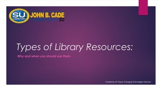 Library resources | ODP