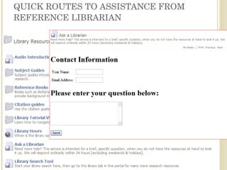 Library resources and english presentation | PPT
