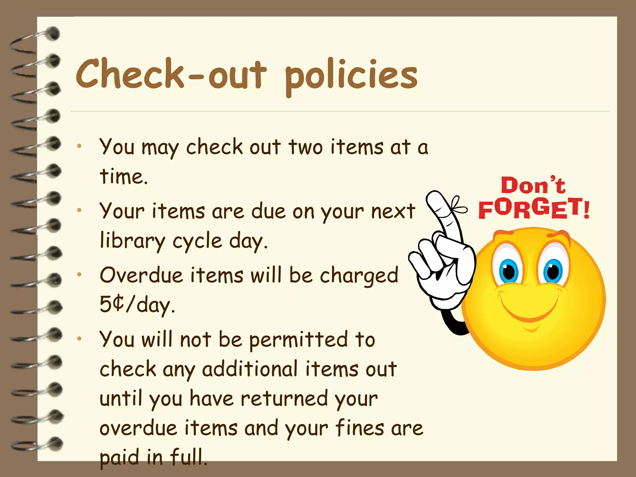 Library rules&procedures | PPT