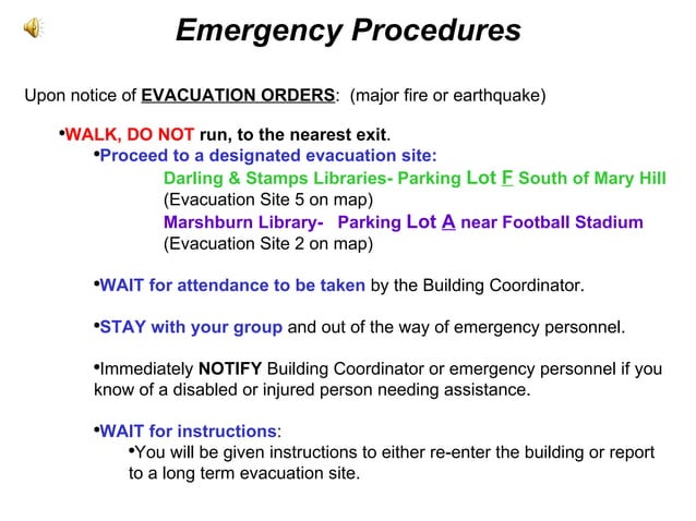 Library Student Employee Safety Training | PPT