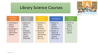 Career in Library Science | PPTX
